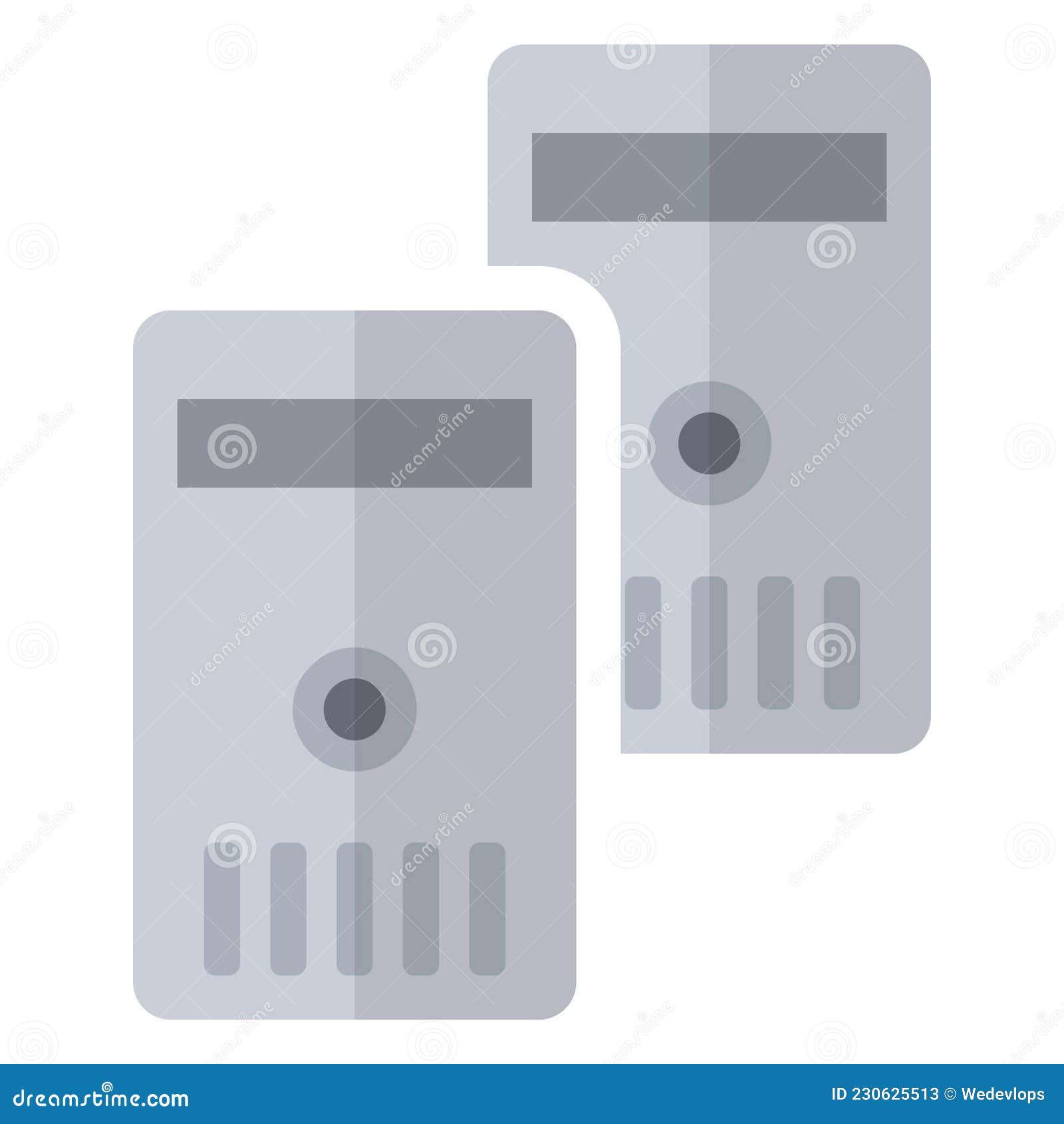 Two server computer CPU stock image. Illustration of circle - 230625513