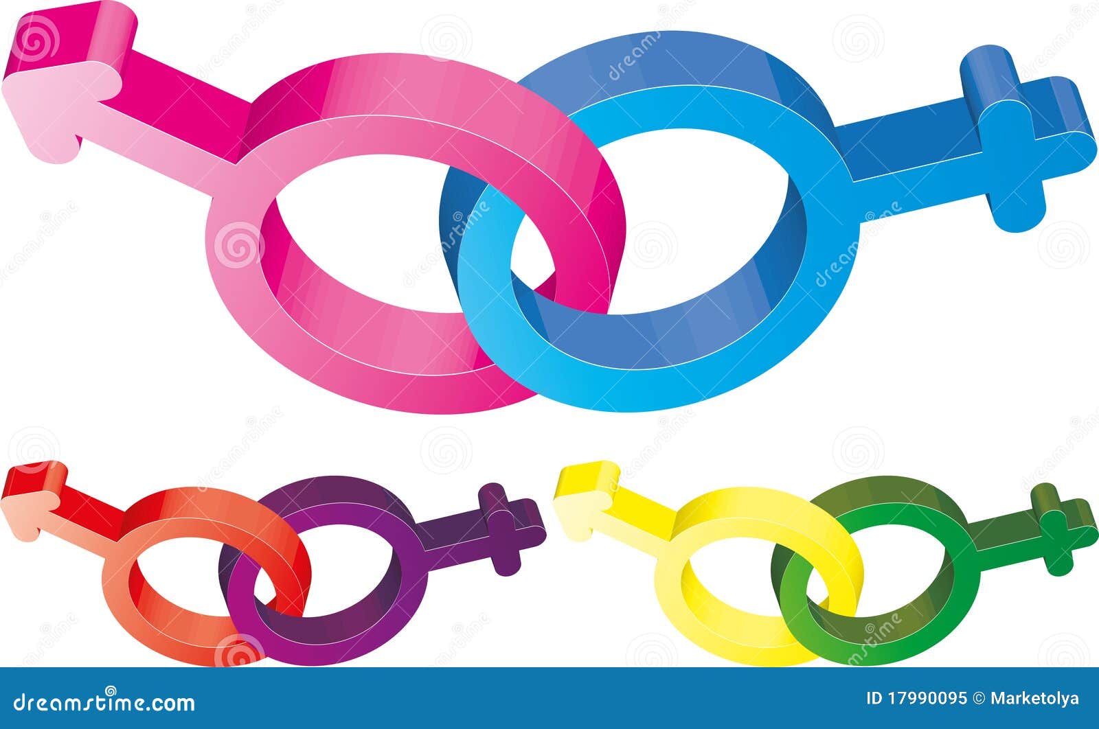 Two sex signs set stock vector. Illustration of valentine - 17990095