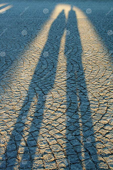 Two Shadows stock image. Image of woman, shadows, togetherness - 2094559