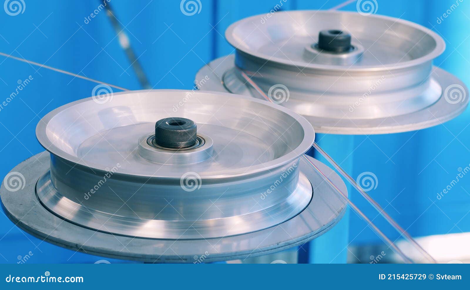 Two Shafts Spinning. Cable Manufacturing Process Stock Video - Video of ...