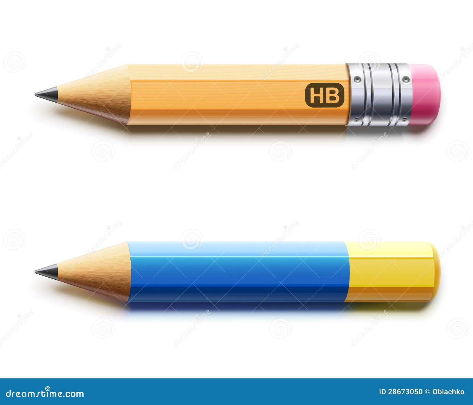 Two Sharpened Pencils Stock Photo - Image: 28673050