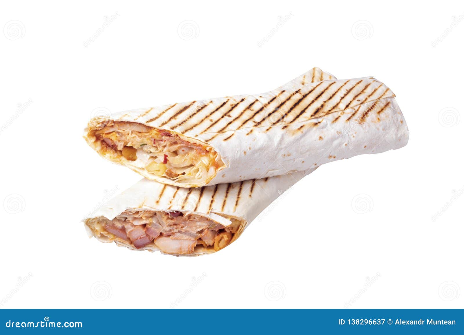 Two shawarma stock image. Image of halal, grilled, arabic - 138296637