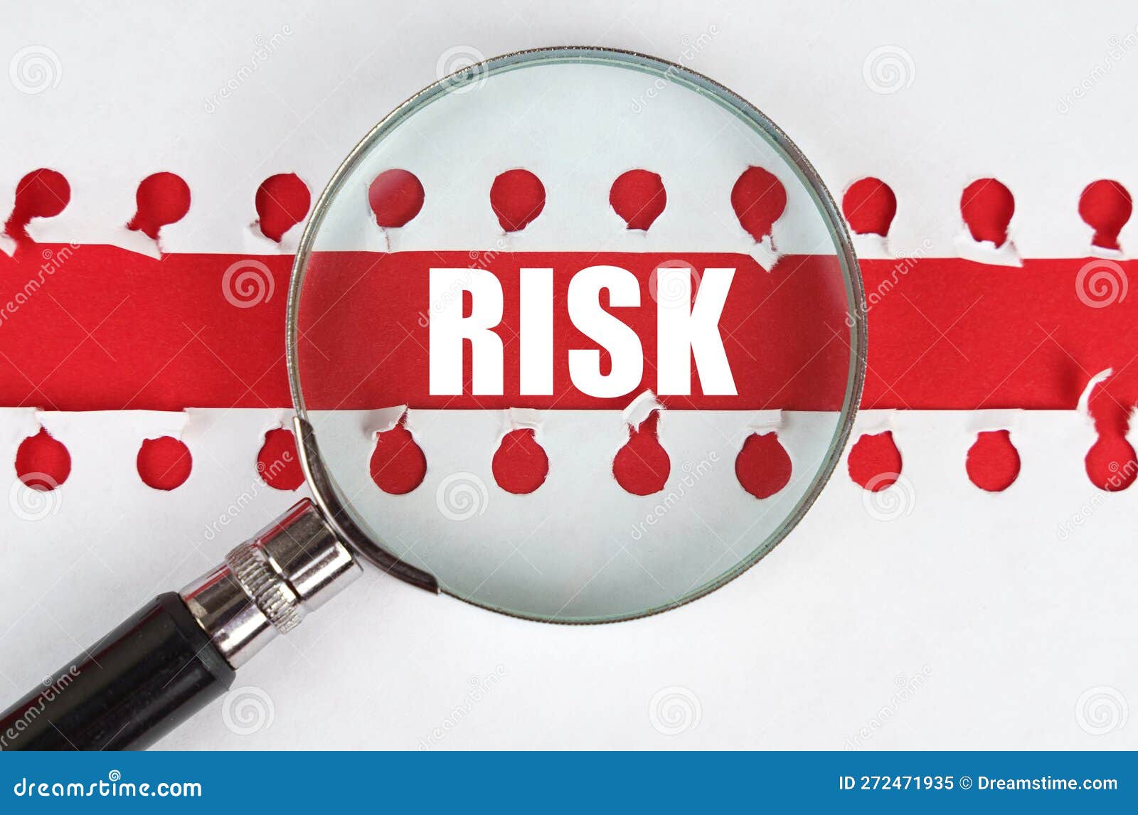 Between Two Sheets from a Notebook on a Red Stripe with the Inscription ...