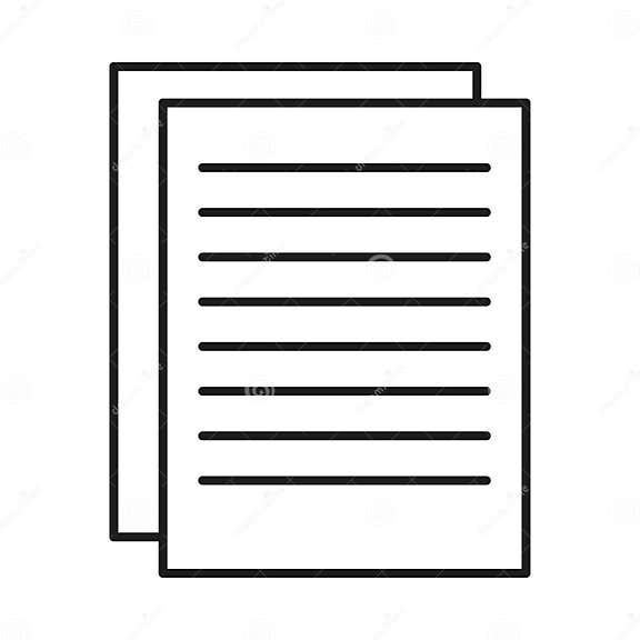 Two Sheets of Paper with Parallel Lines Stacked in a Symmetrical ...