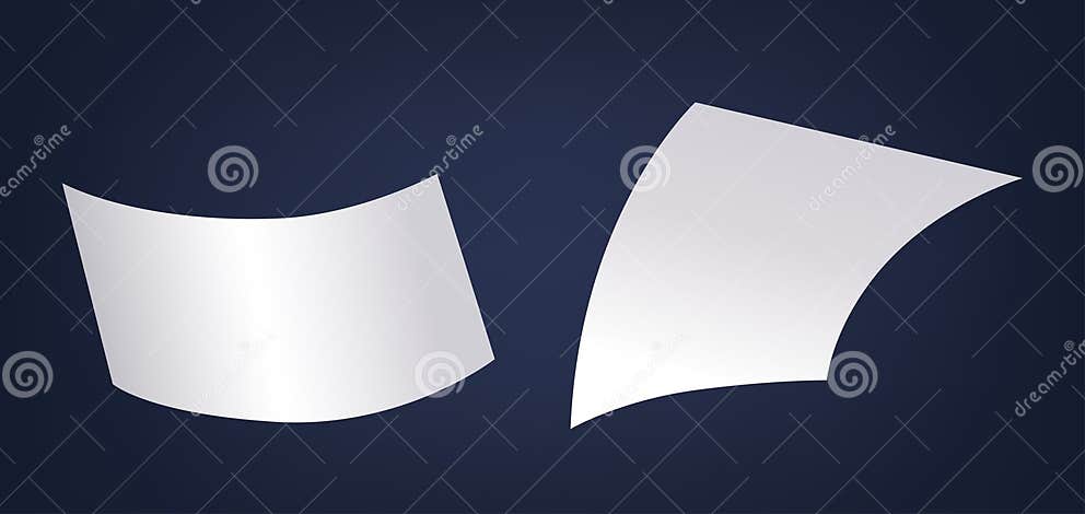 Two Sheets of Paper Tumble through the Air, Their Edges Sharp, a Flurry ...