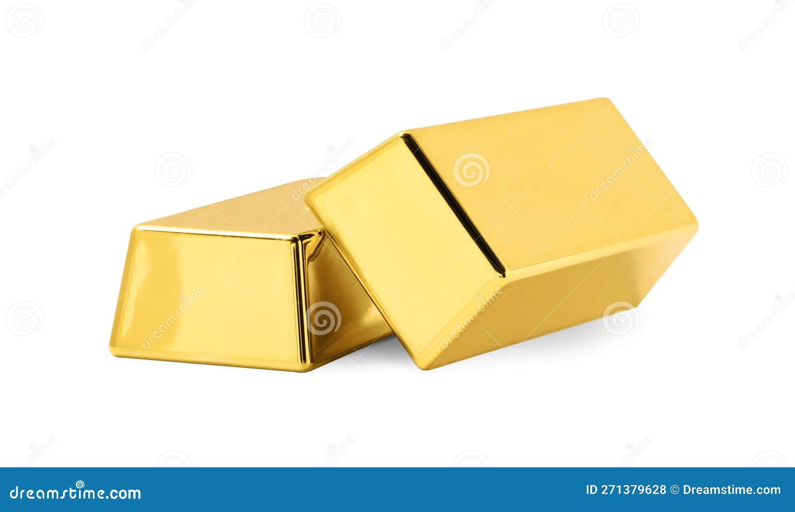 Two Shiny Gold Bars Isolated on White Stock Photo - Image of money ...