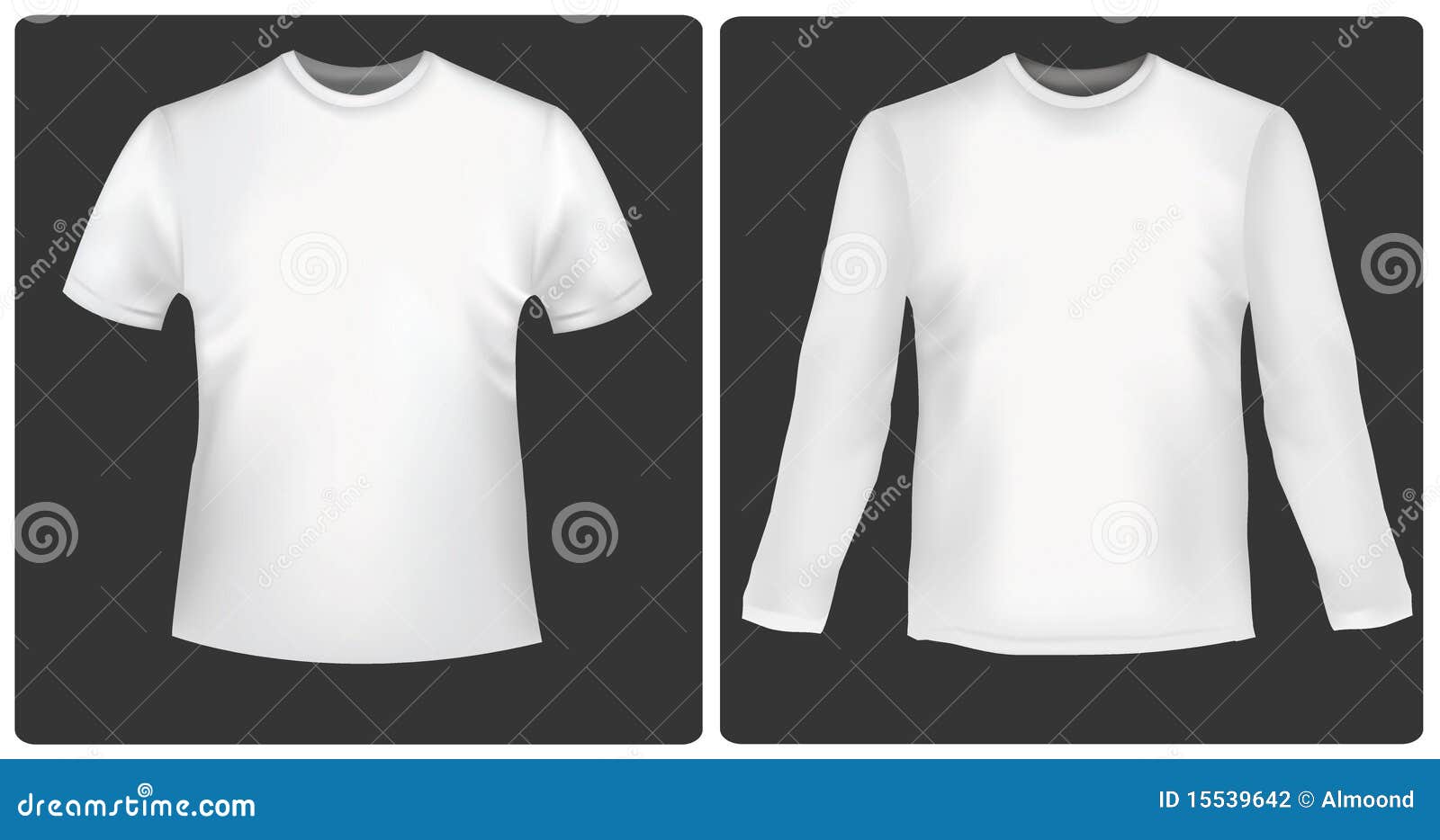 Two shirts. stock vector. Illustration of advertising - 15539642