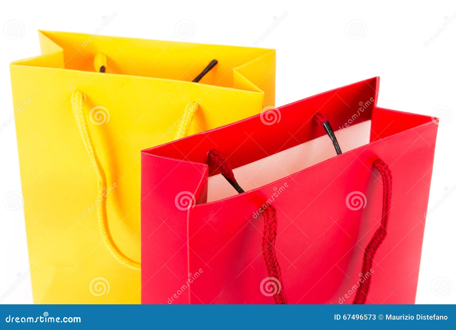 Two shopping bags, stock image. Image of packaging, commerce - 67496573