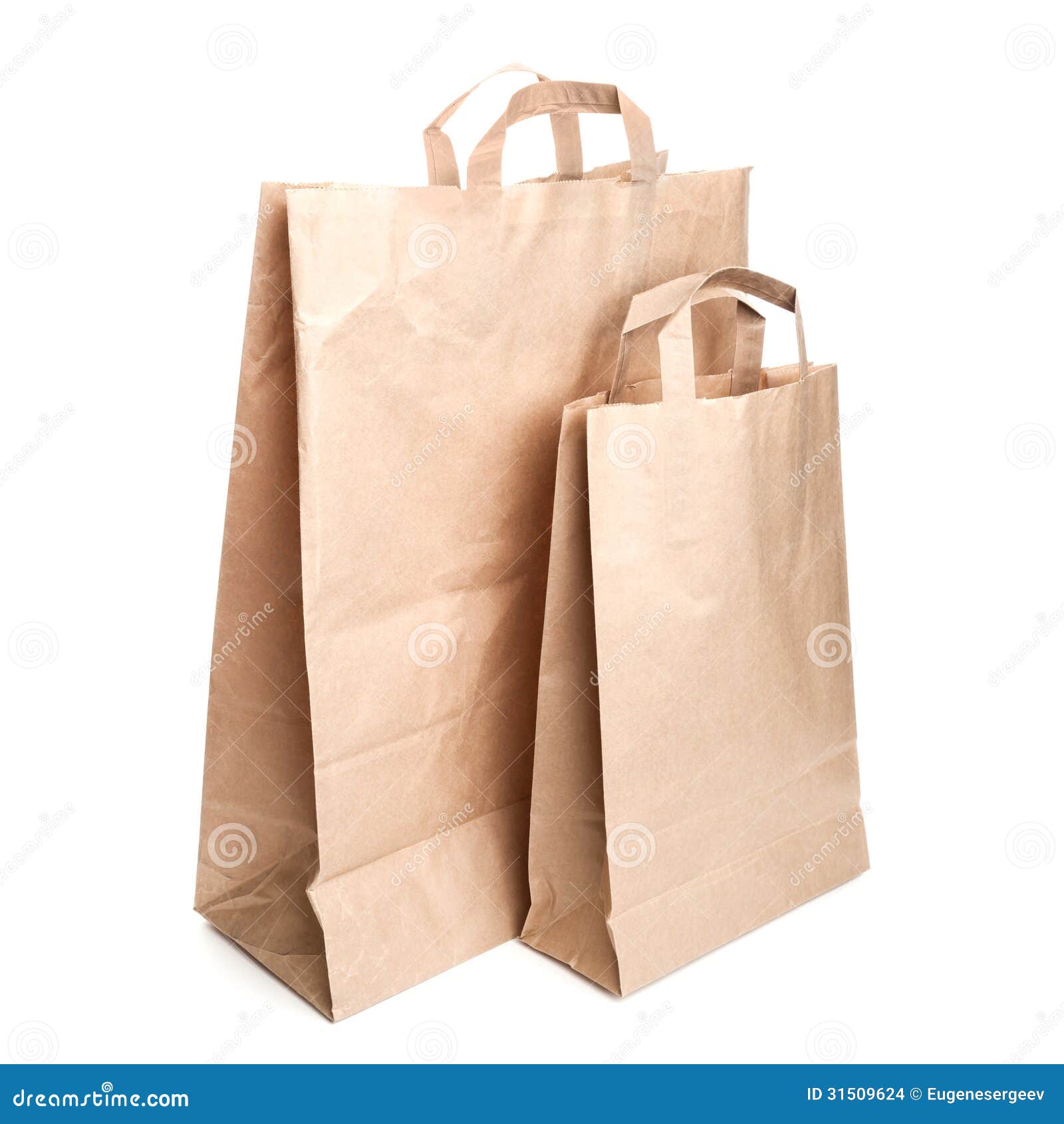 Two shopping paper bags stock photo. Image of natural - 31509624