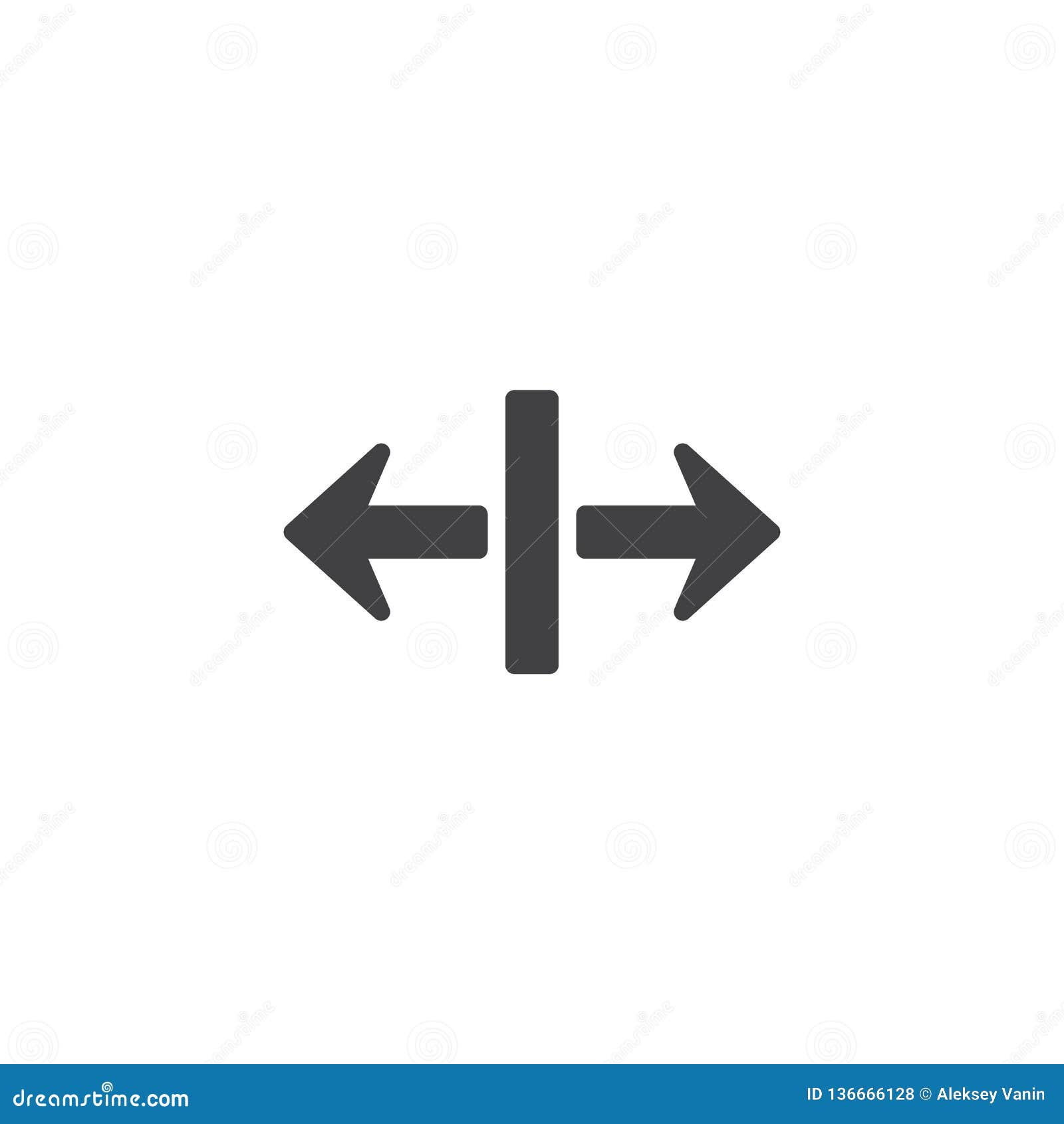 Two Side Arrows Vector Icon Stock Vector - Illustration of logo, pixel ...