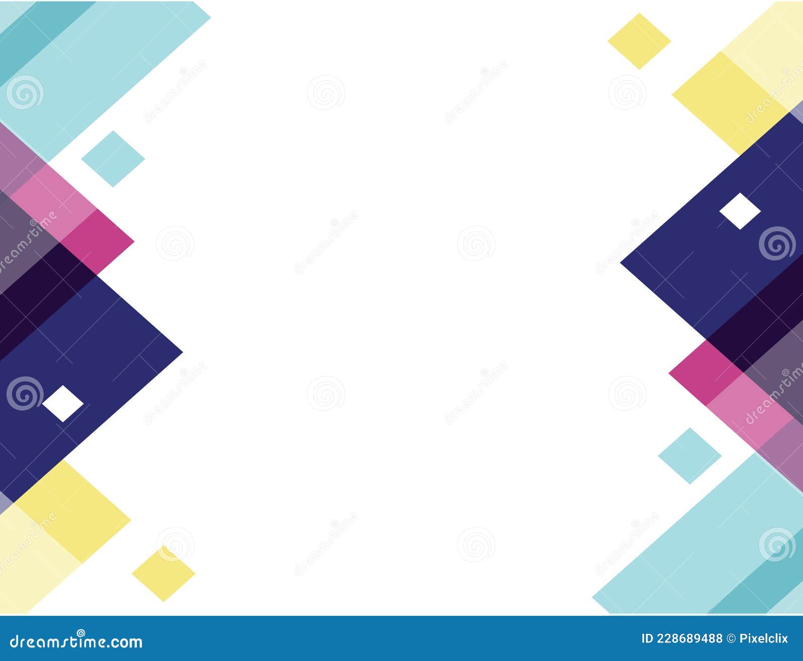 Two Sided Frame Bordered Presentation Template Stock Vector ...