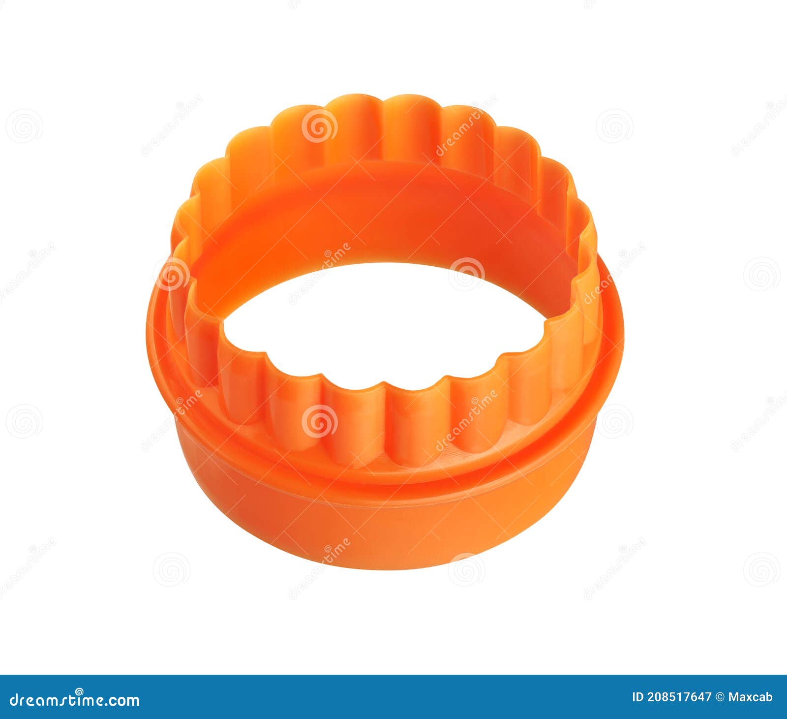 Two-sided Orange Round Cookie Cutter, Cut Out Stock Image - Image of ...