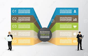 Two Sided Presentation Template Stock Vector - Illustration of ...