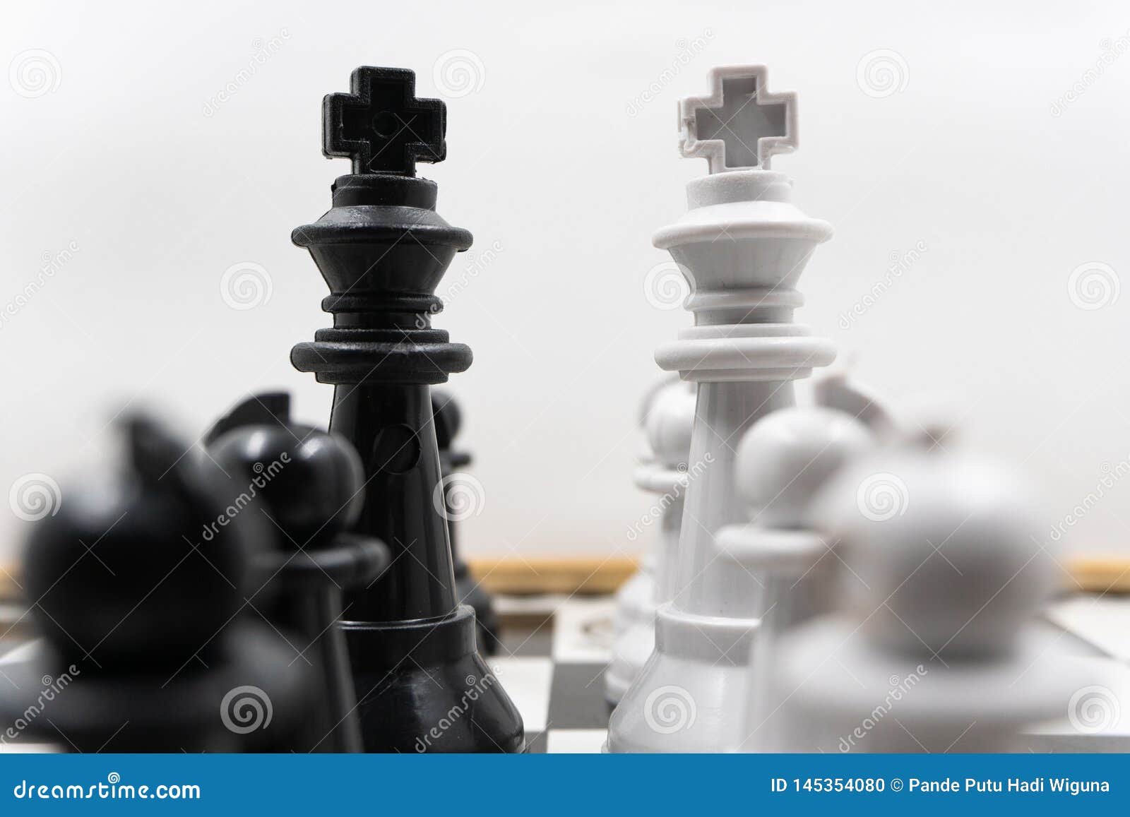 Two Sides of Chess Pieces with Black Kings and White Kings and Their ...