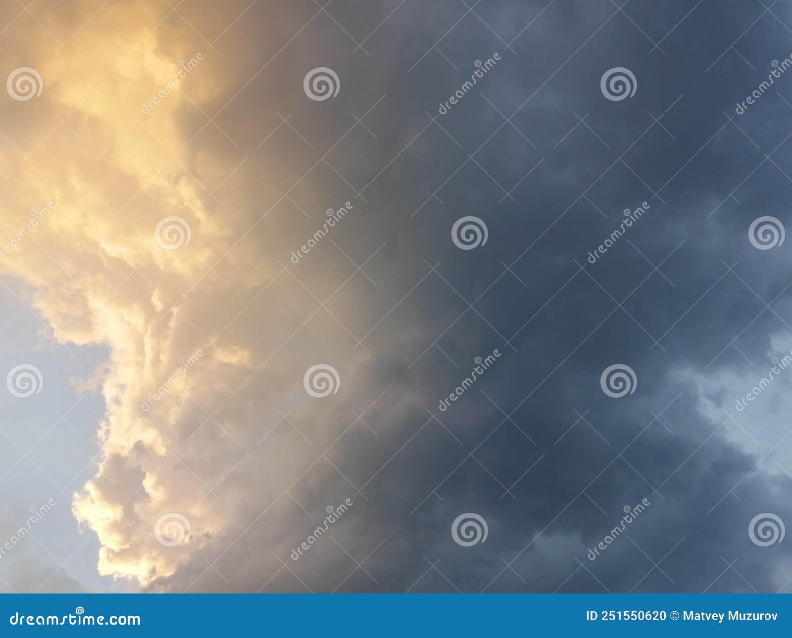 Two sides of the cloud stock photo. Image of reflection - 251550620