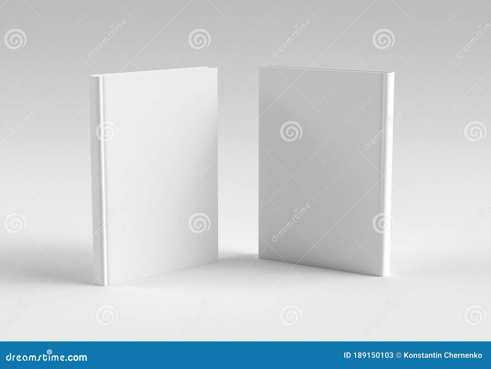 Two Sides of Vertical Book Mockup Stock Illustration - Illustration of ...