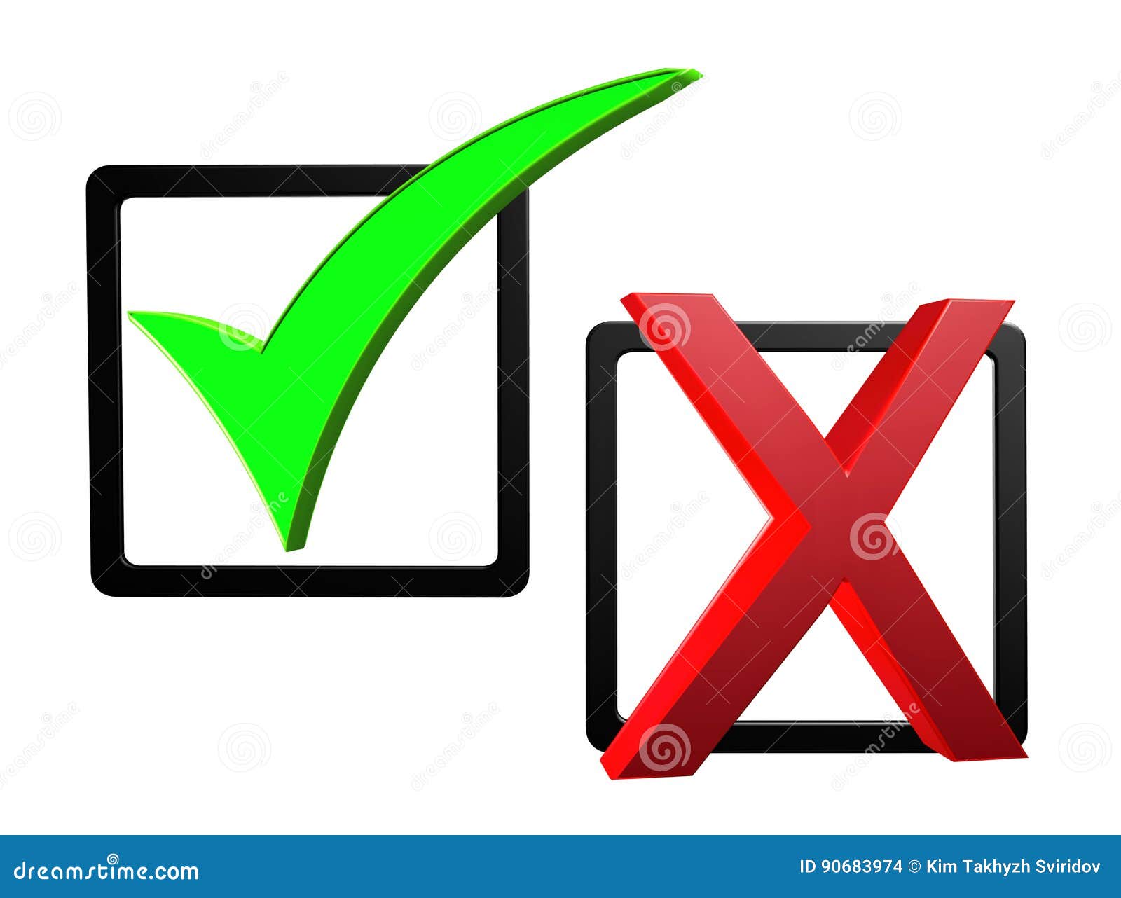 Two Signs are Positive and Negative on a White Background Stock ...