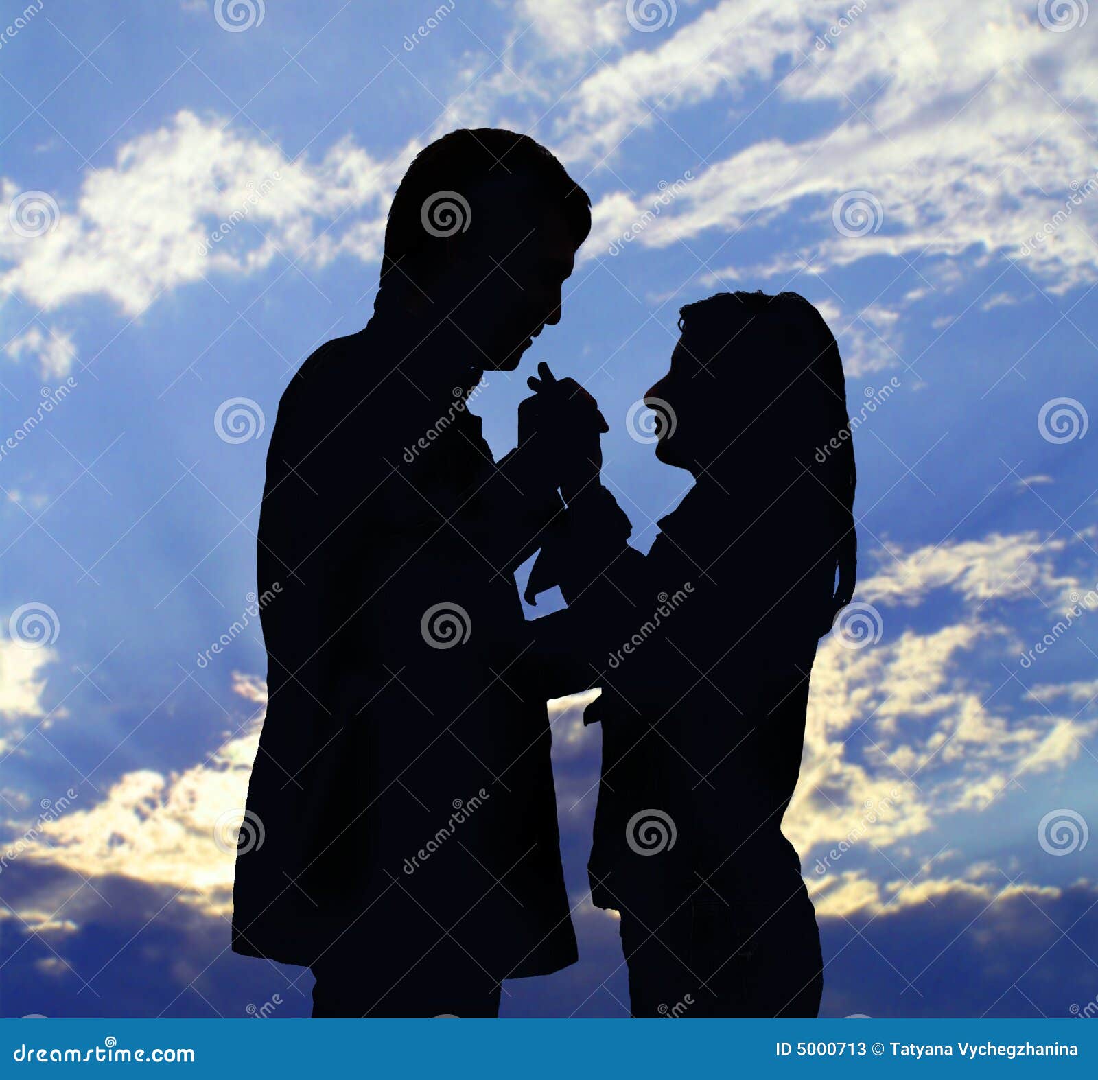 Two Silhouettes Picture. Image: 5000713