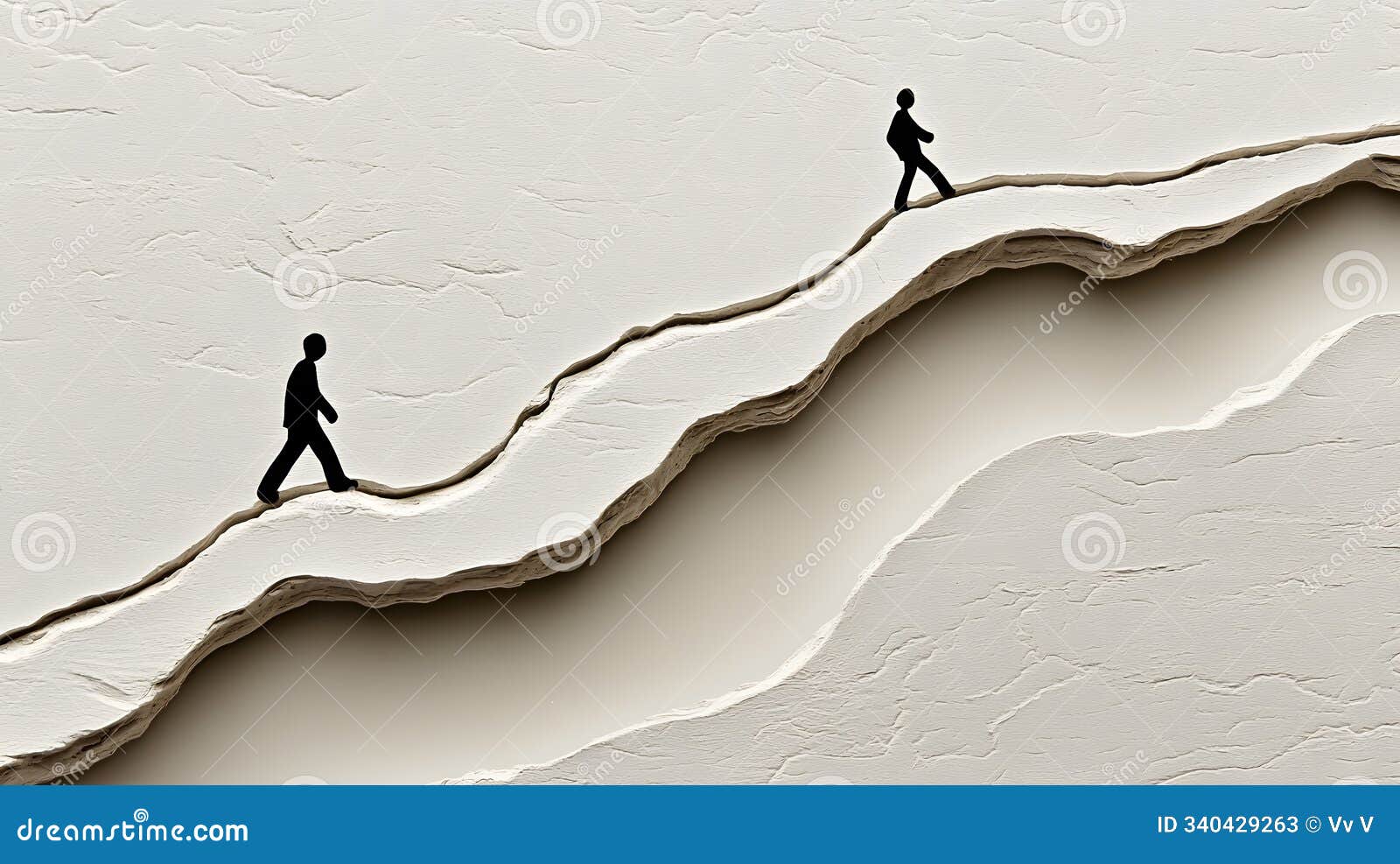 Two Silhouettes Walking on a Textured Pathway Stock Image - Image of ...