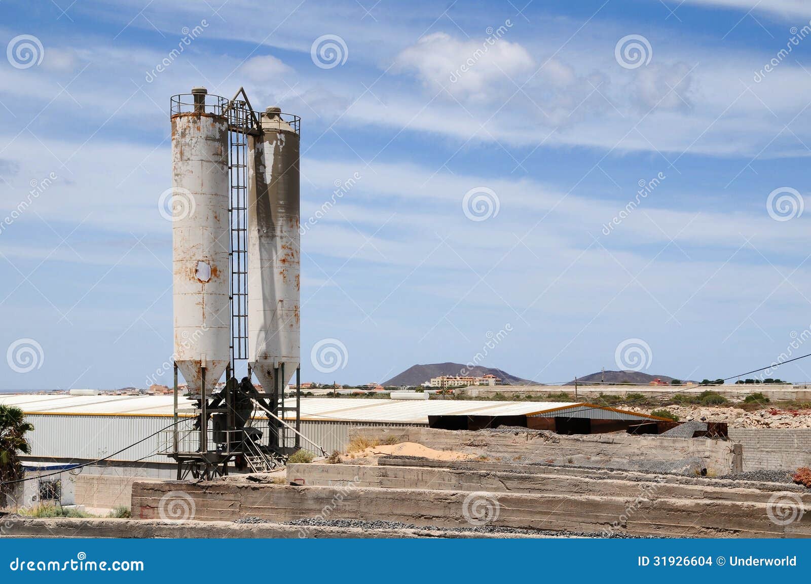 Two Silos stock photo. Image of diesel, blue, chemical - 31926604