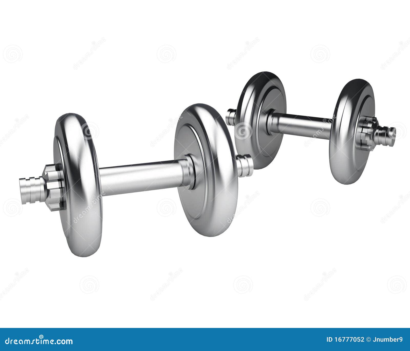 Two silver dumbbells stock illustration. Illustration of exercises ...
