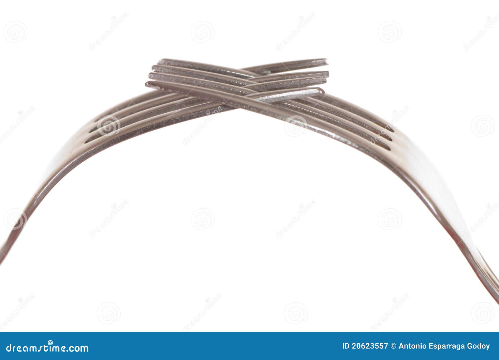 Two silver forks stock image. Image of space, blank, interlocked - 20623557