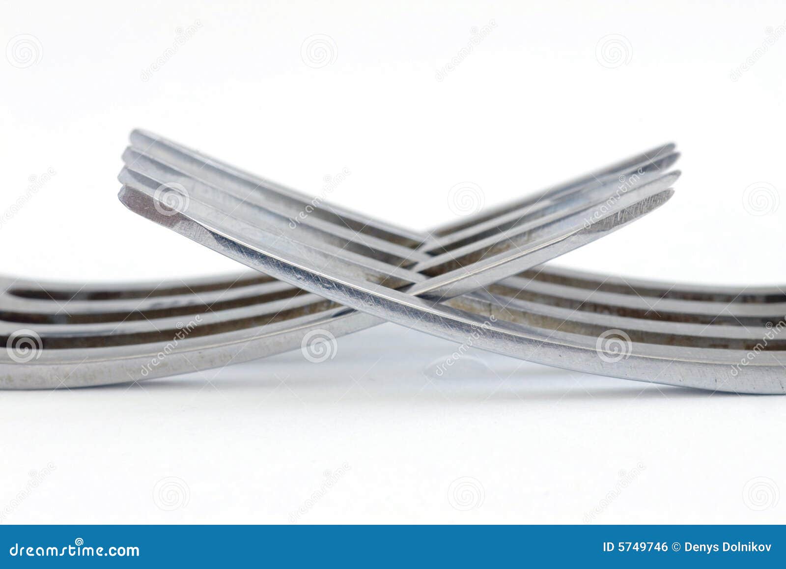 Two silver forks stock photo. Image of home, knife, dine - 5749746