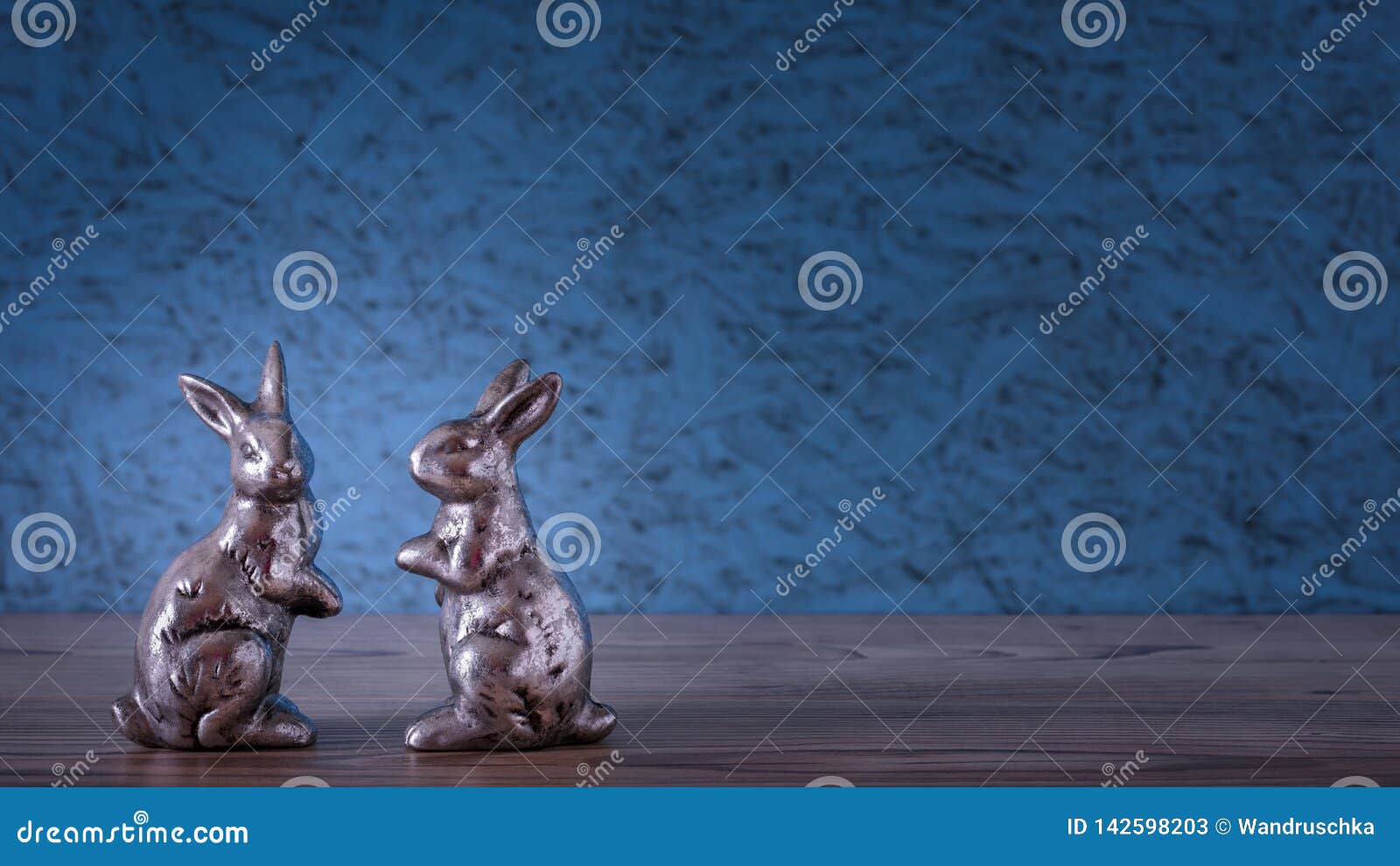 Two silver rabbits stock image. Image of home, religion - 142598203