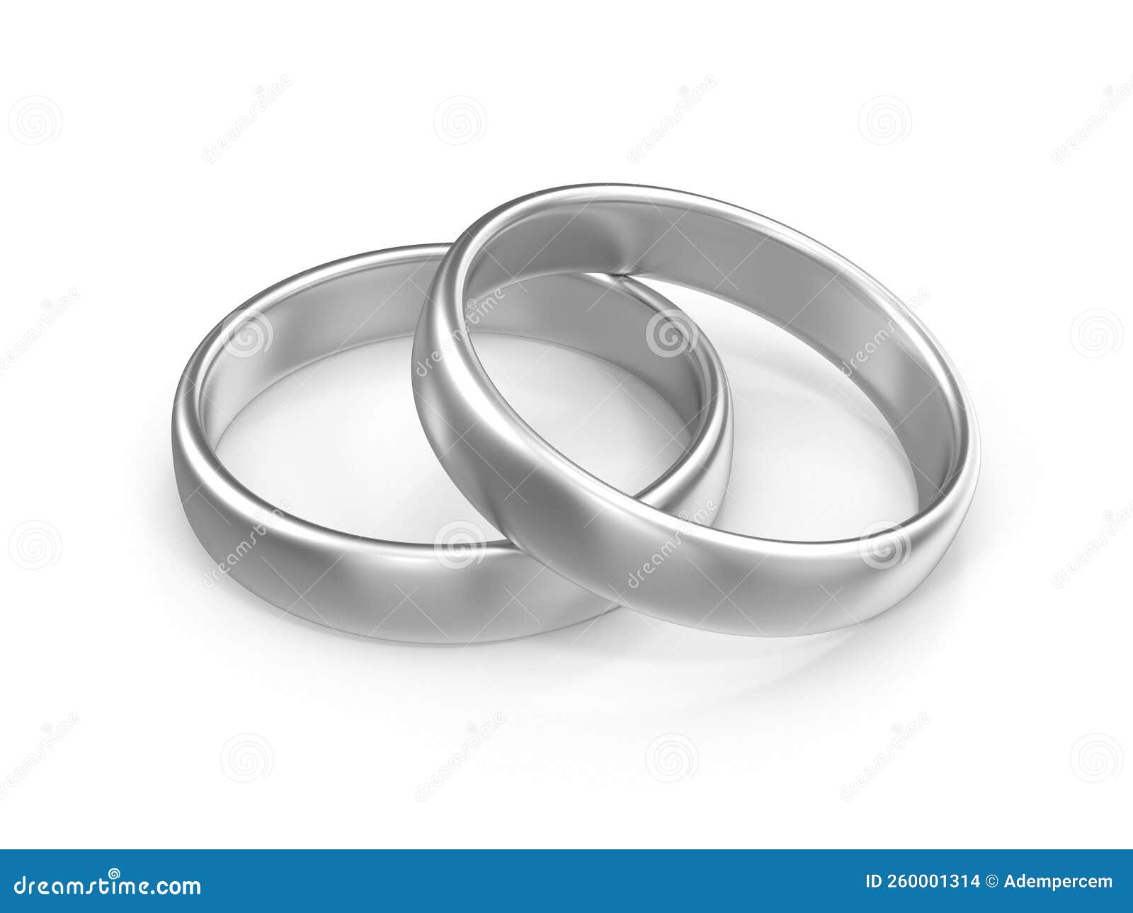 Two Silver Ring stock illustration. Illustration of shiny - 260001314