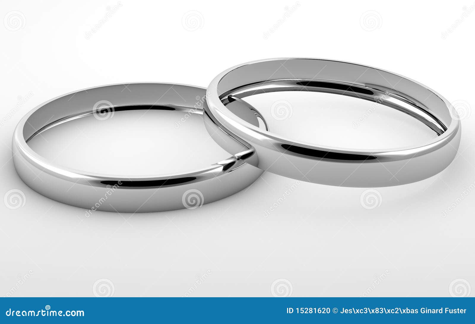 Two silver rings stock illustration. Illustration of eternity - 15281620