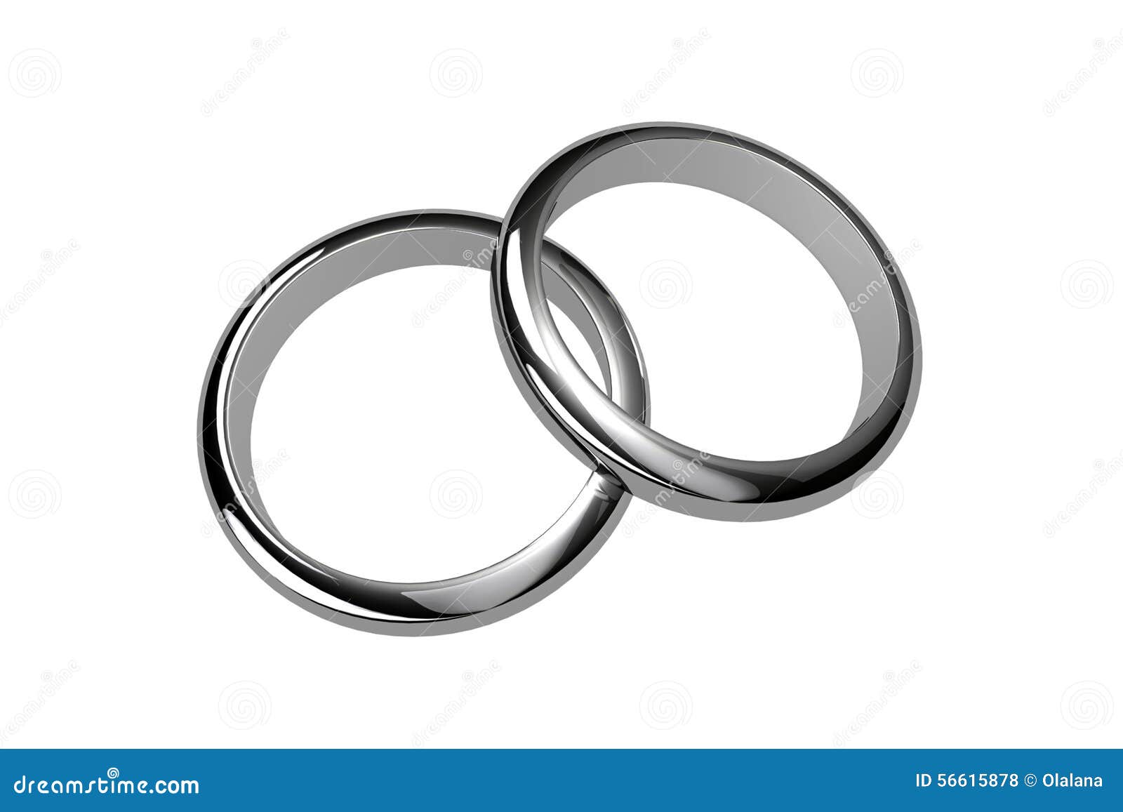 Two silver rings stock illustration. Illustration of engagement - 56615878