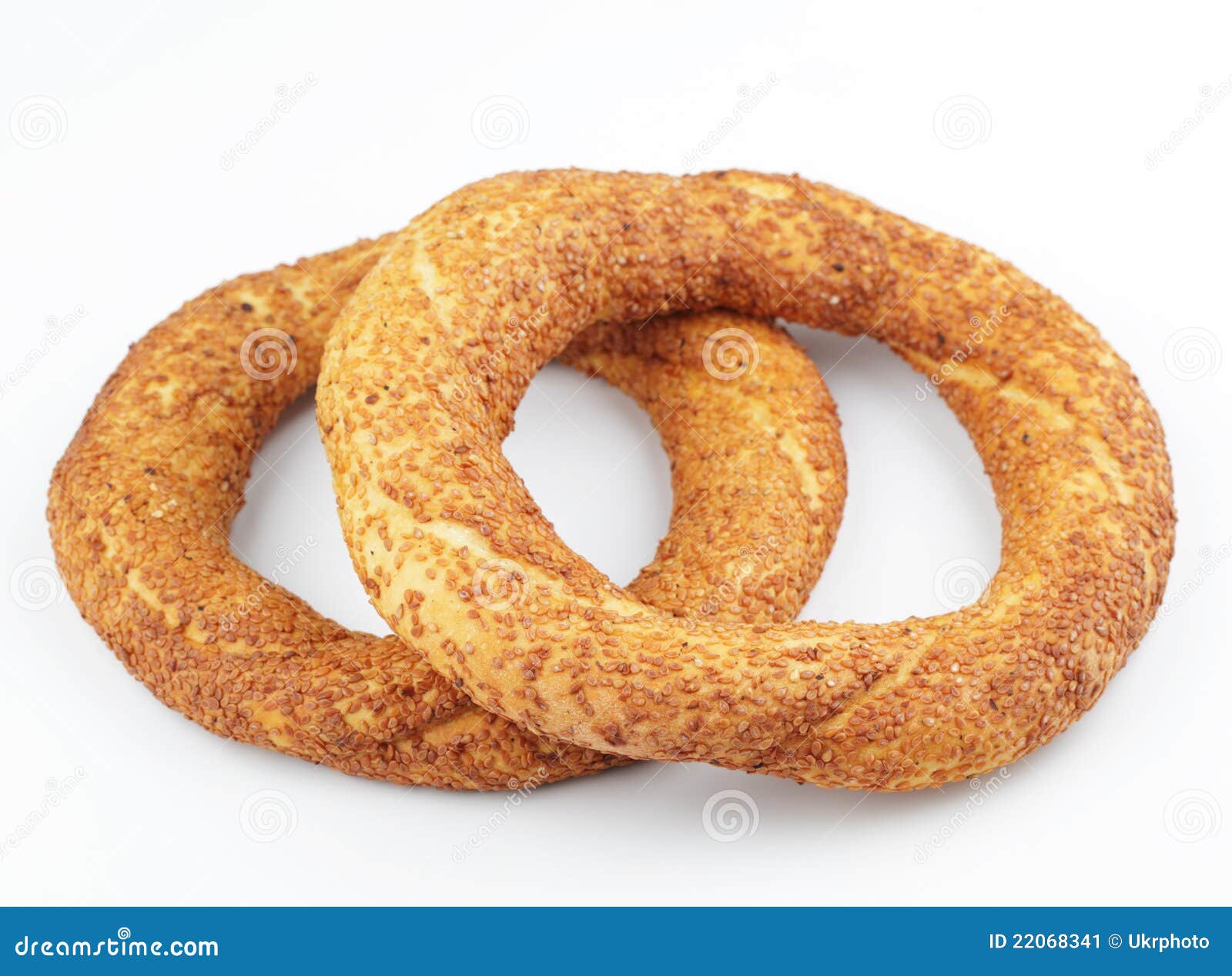 Two simits stock image. Image of simit, pastry, background - 22068341