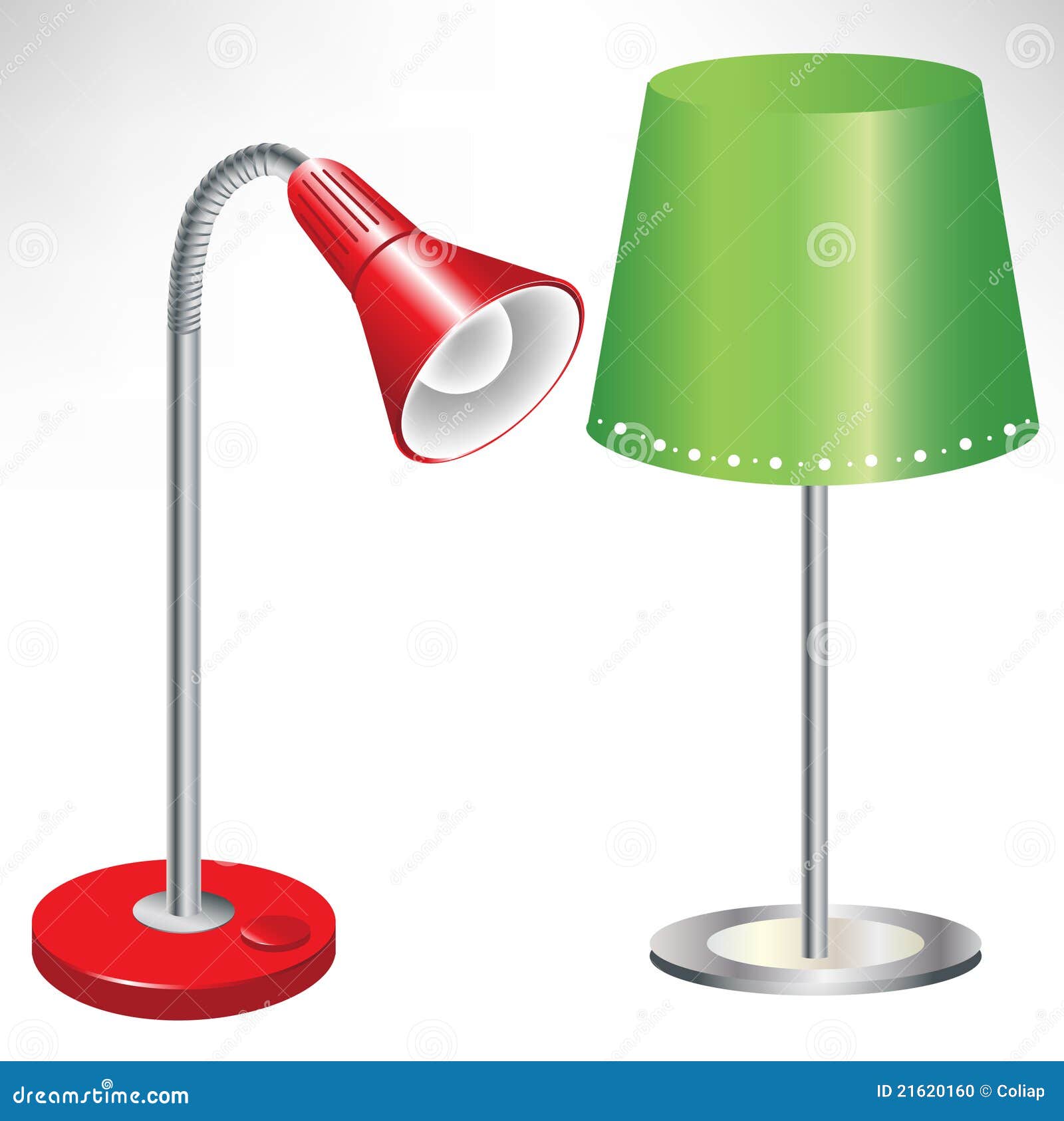 Two Simple Lamps Vector Illustration | CartoonDealer.com #21620160