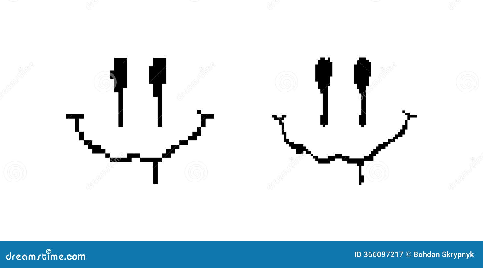Pixelated Smiley Face Emoticon In 3D Rendering On Purple Background ...