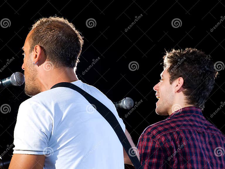 Two singers stock photo. Image of musician, boys, person - 18284436