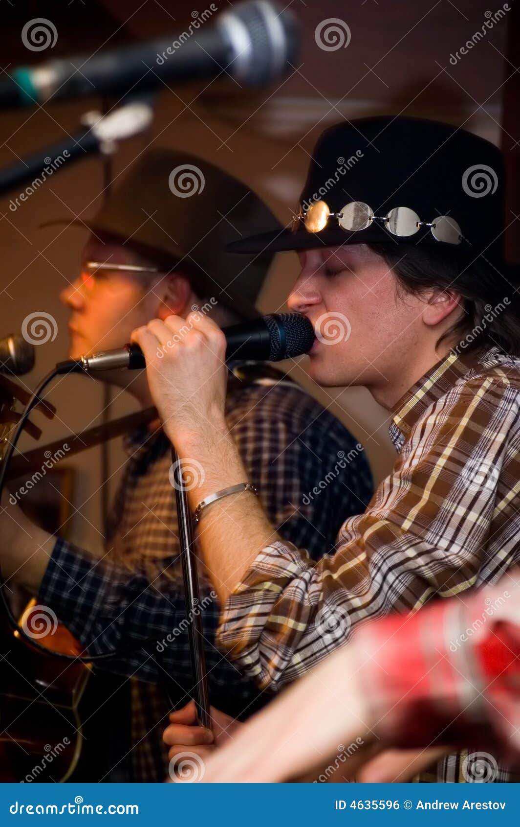 Two singers stock photo. Image of bass, headbang, entertainment - 4635596