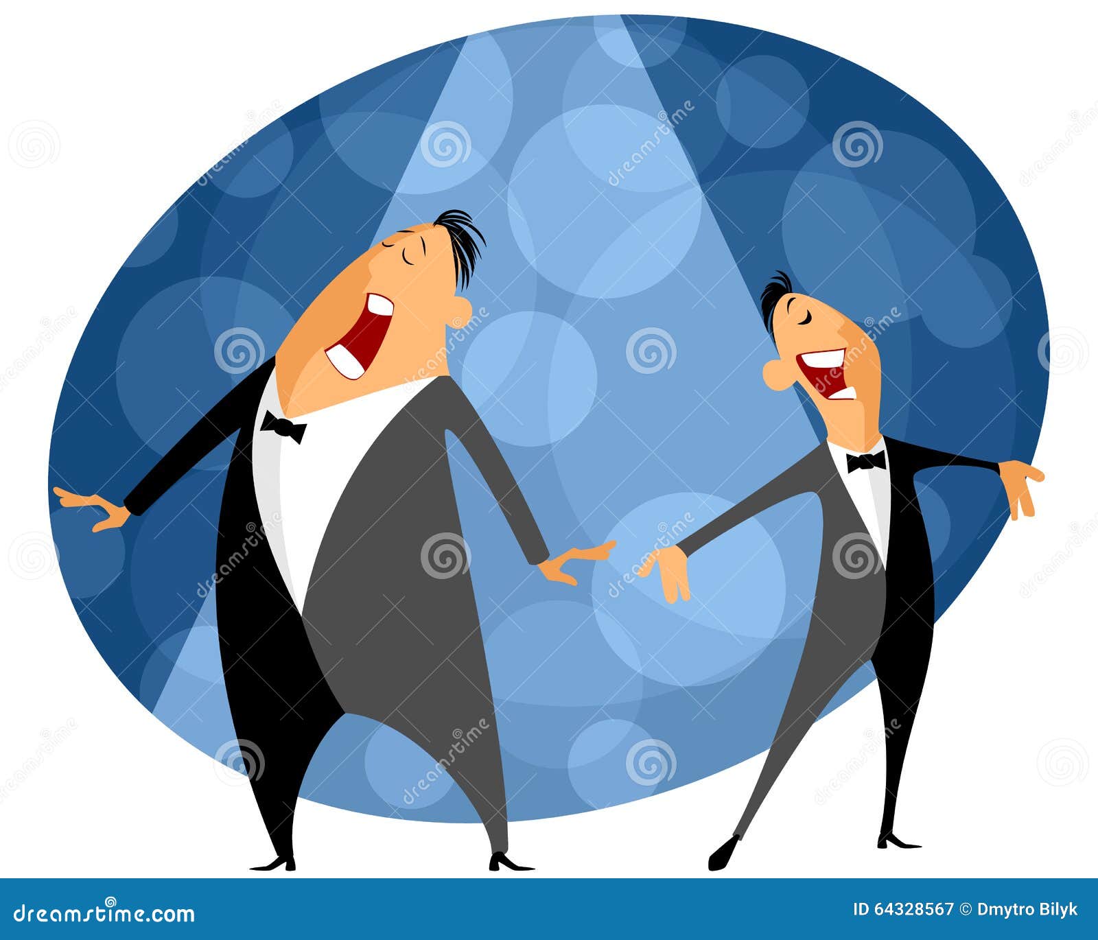 Two singers set stock vector. Illustration of woman, music - 64328567