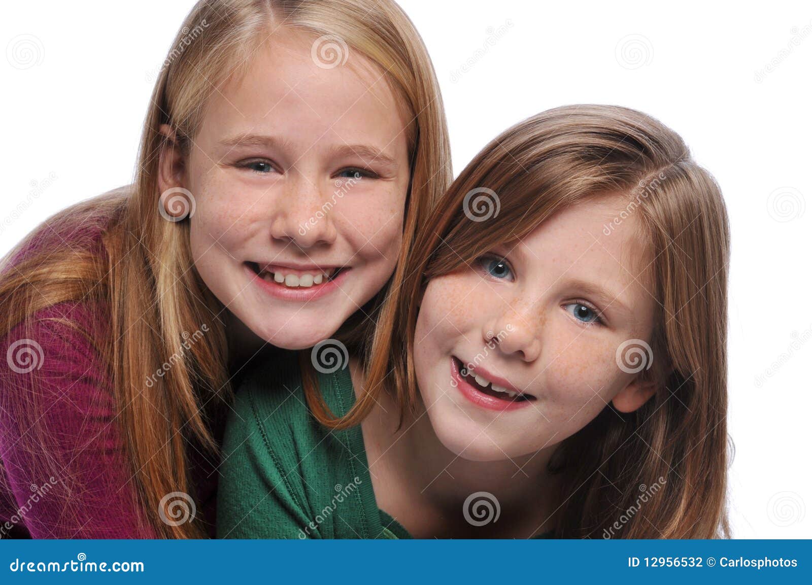 Two sisters stock photo. Image of togetherness, cheerful - 12956532