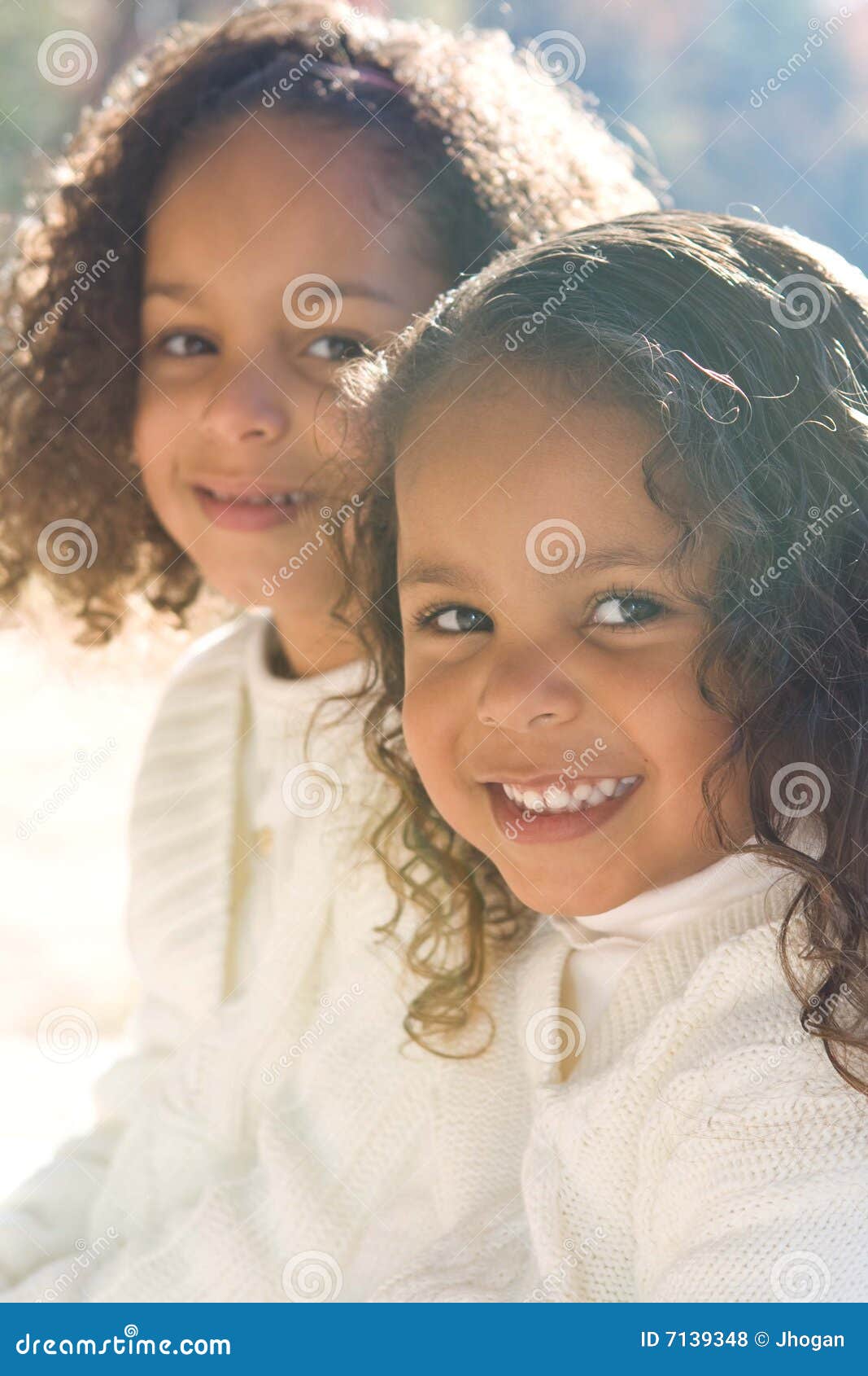 Two sisters stock photo. Image of multiracial, environment - 7139348