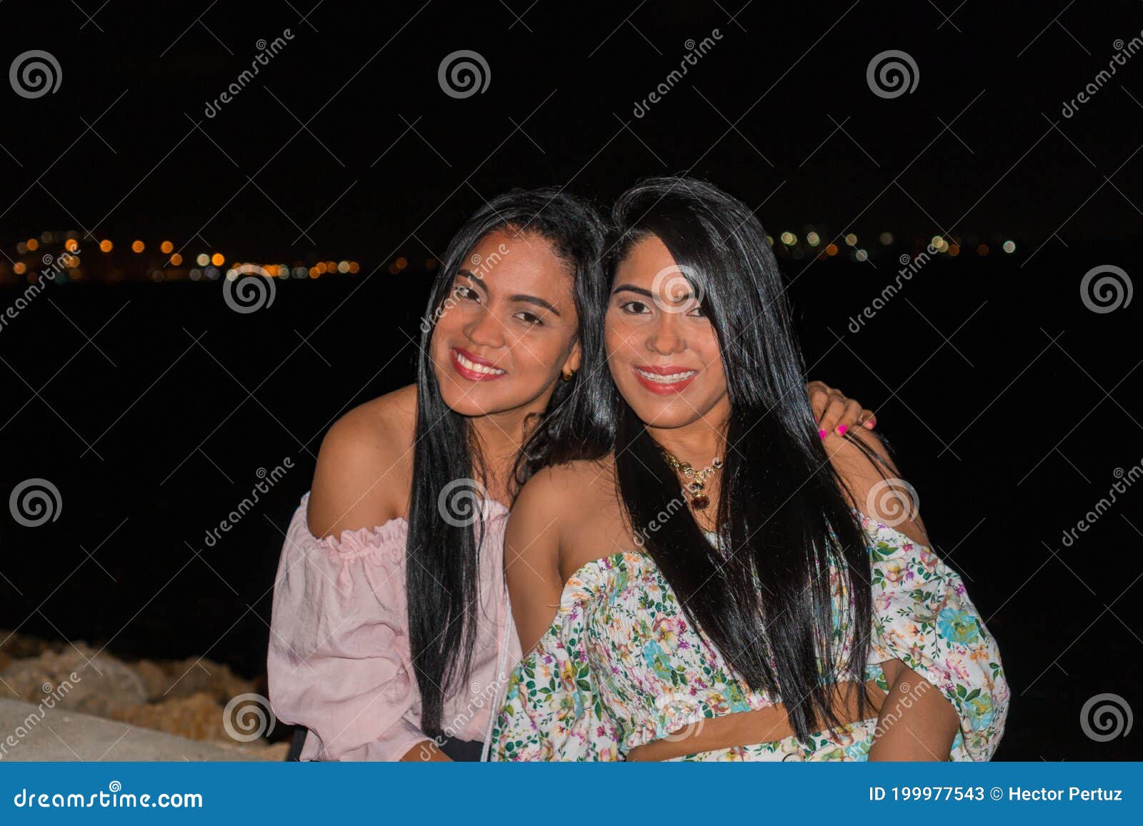 Two Sisters Have Fun Outdoors Stock Image - Image of friendship ...