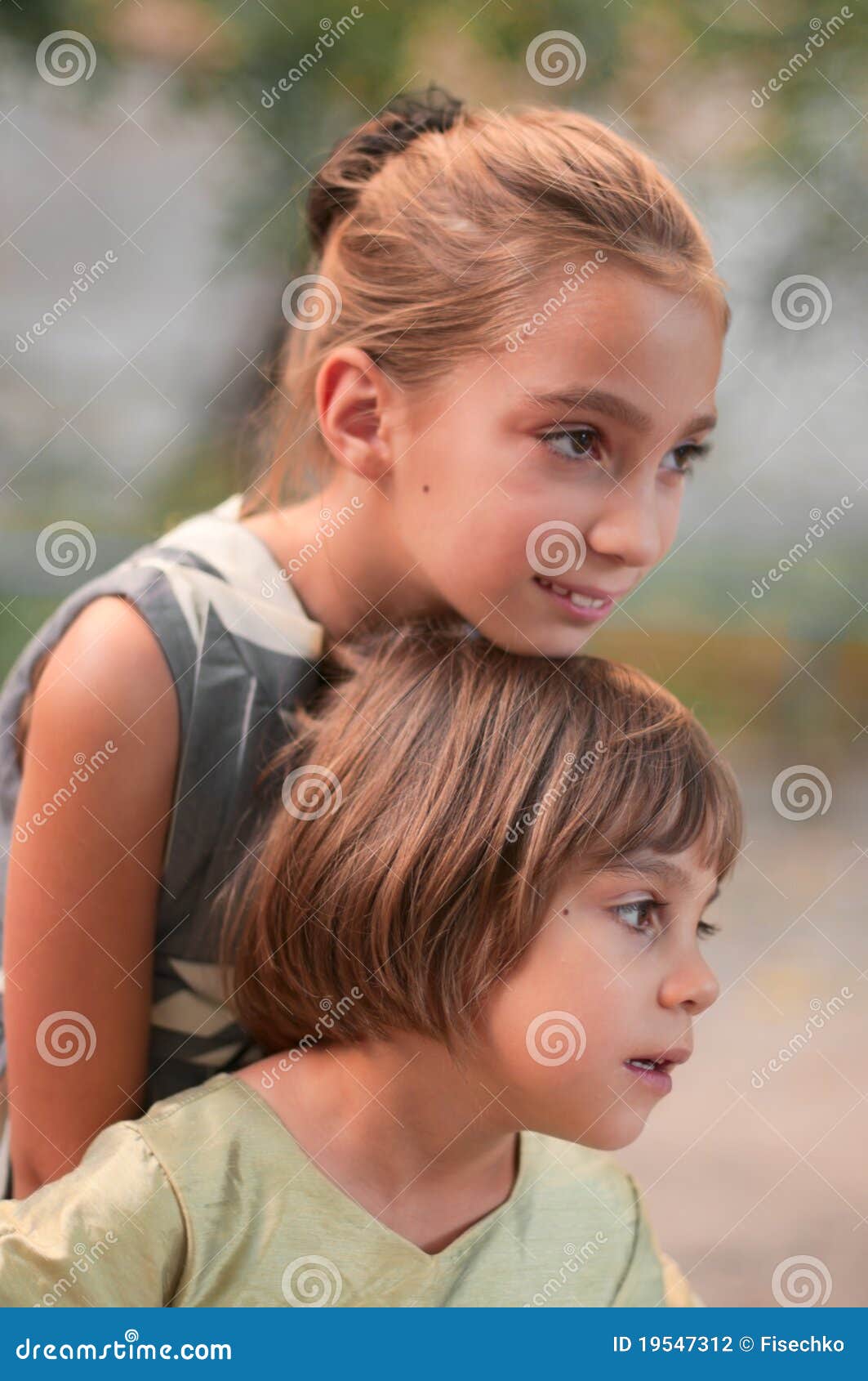 Two sisters outdoor stock photo. Image of beautiful, friendship - 19547312