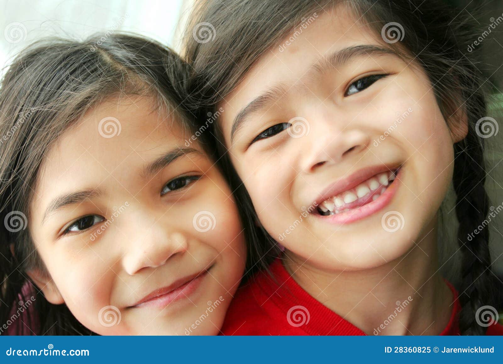 Two sisters smiling stock image. Image of friends, children - 28360825