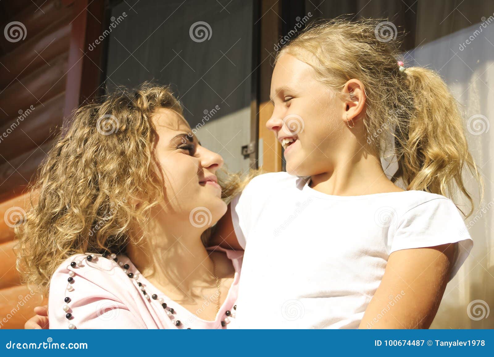 Two sisters together stock image. Image of girl, love - 100674487