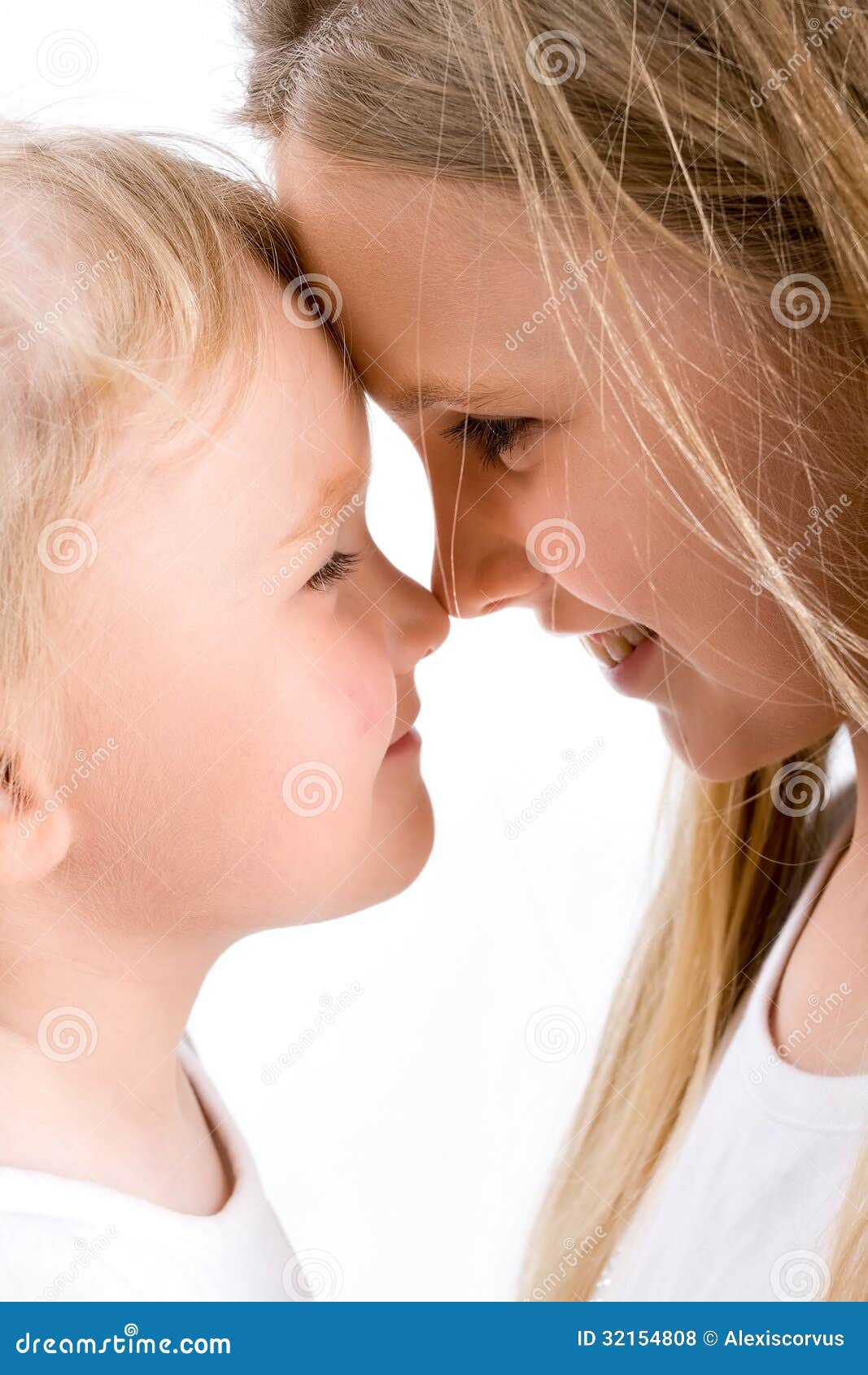 Two sisters stock photo. Image of cheerful, little, family - 32154808