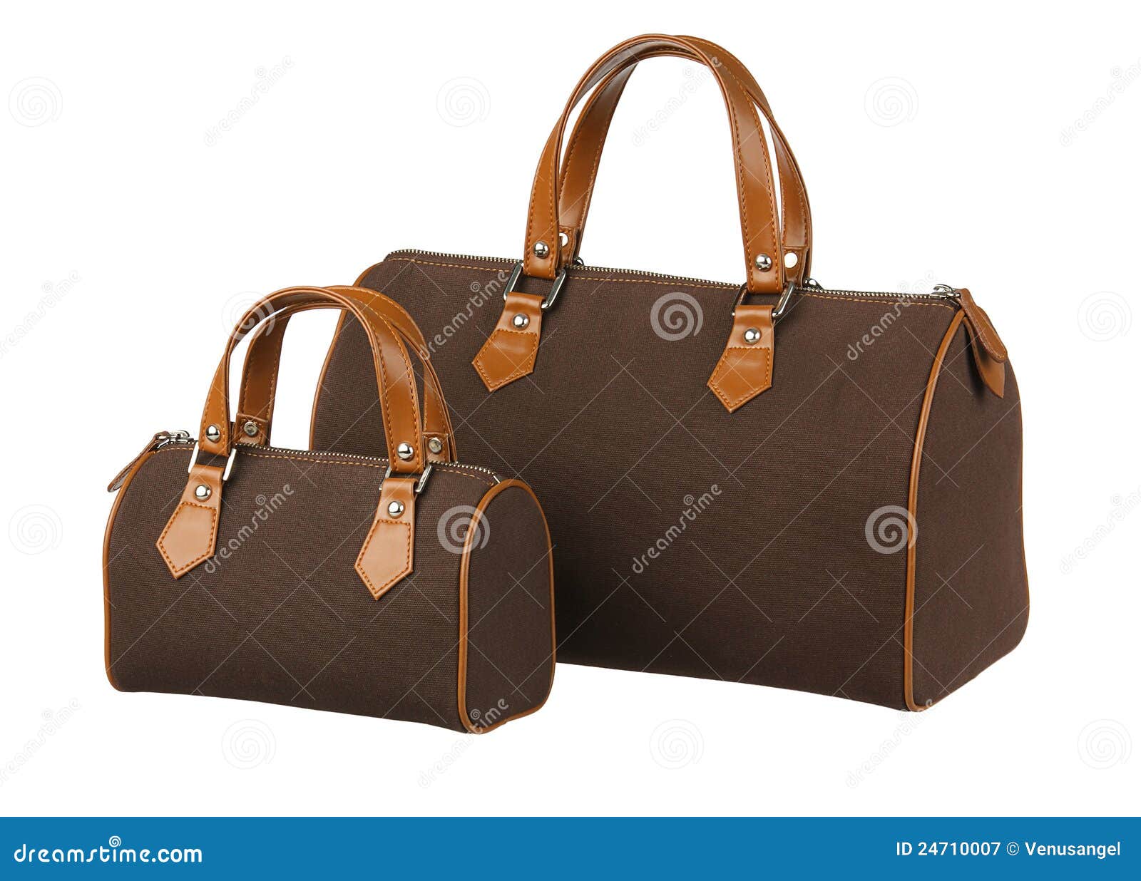 Two size of handbags stock image. Image of color, brown - 24710007