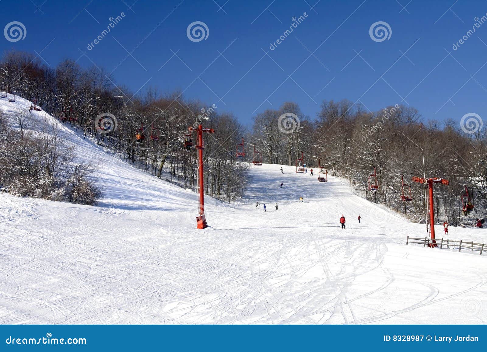 Two Ski Runs stock image. Image of friends, speed, clear - 8328987
