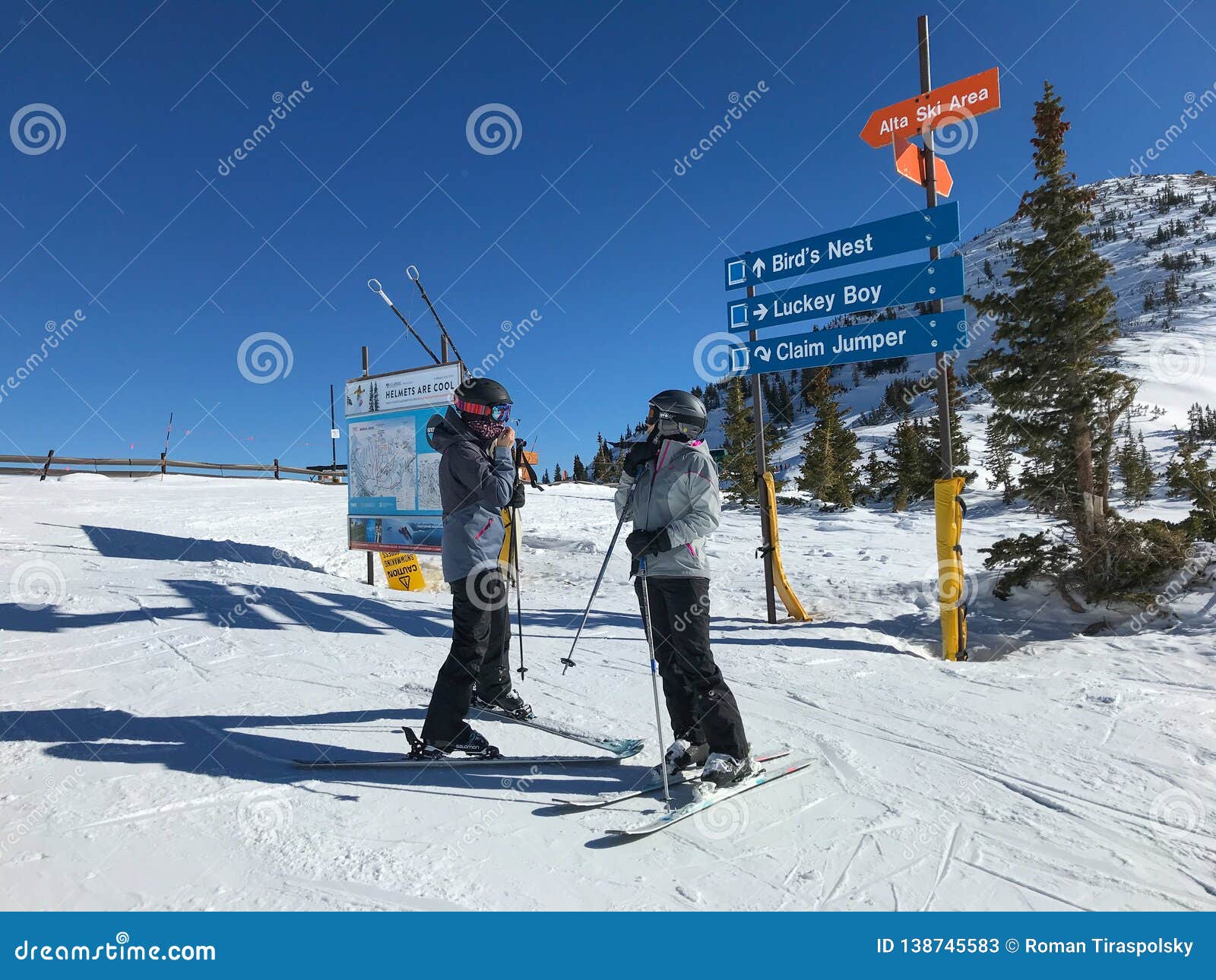 Two Skiers Taking a Short Break Editorial Stock Photo - Image of ...