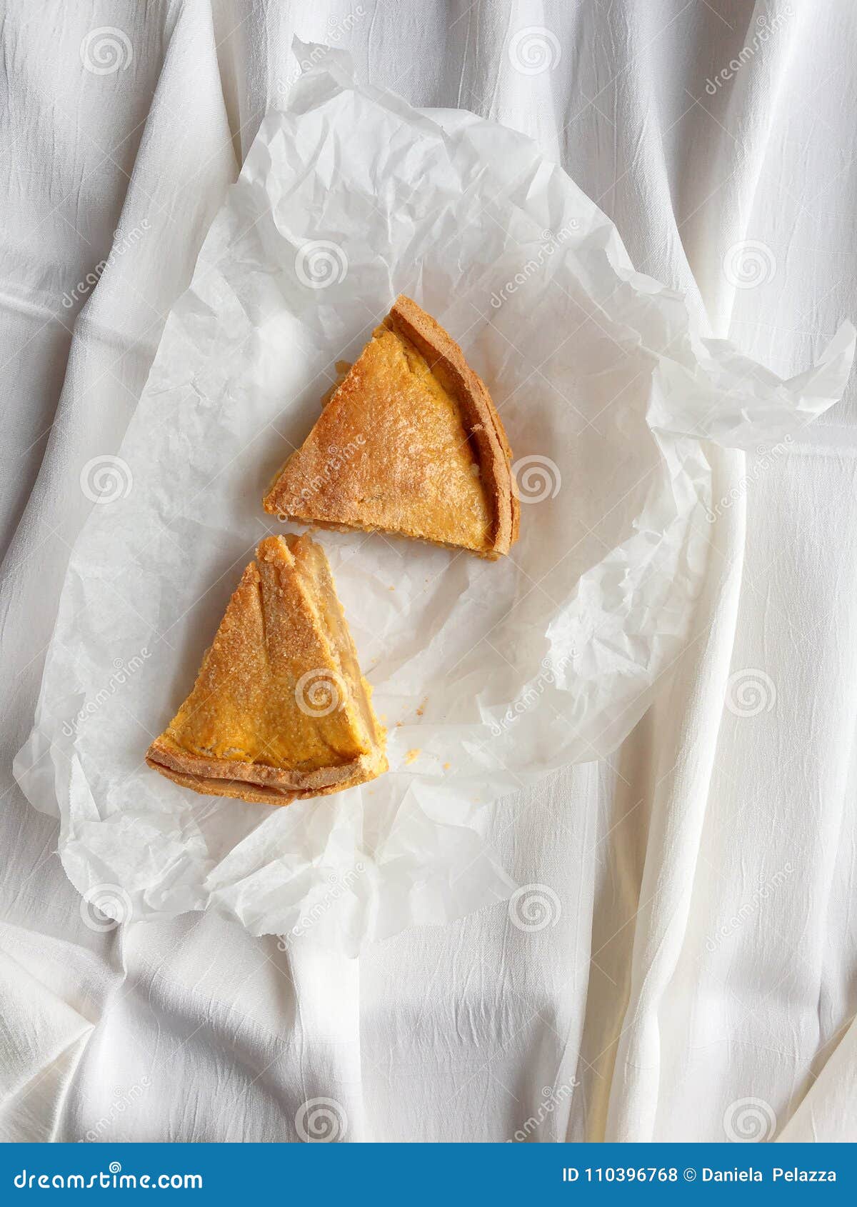 Two slices of cake stock photo. Image of paper, lunch - 110396768