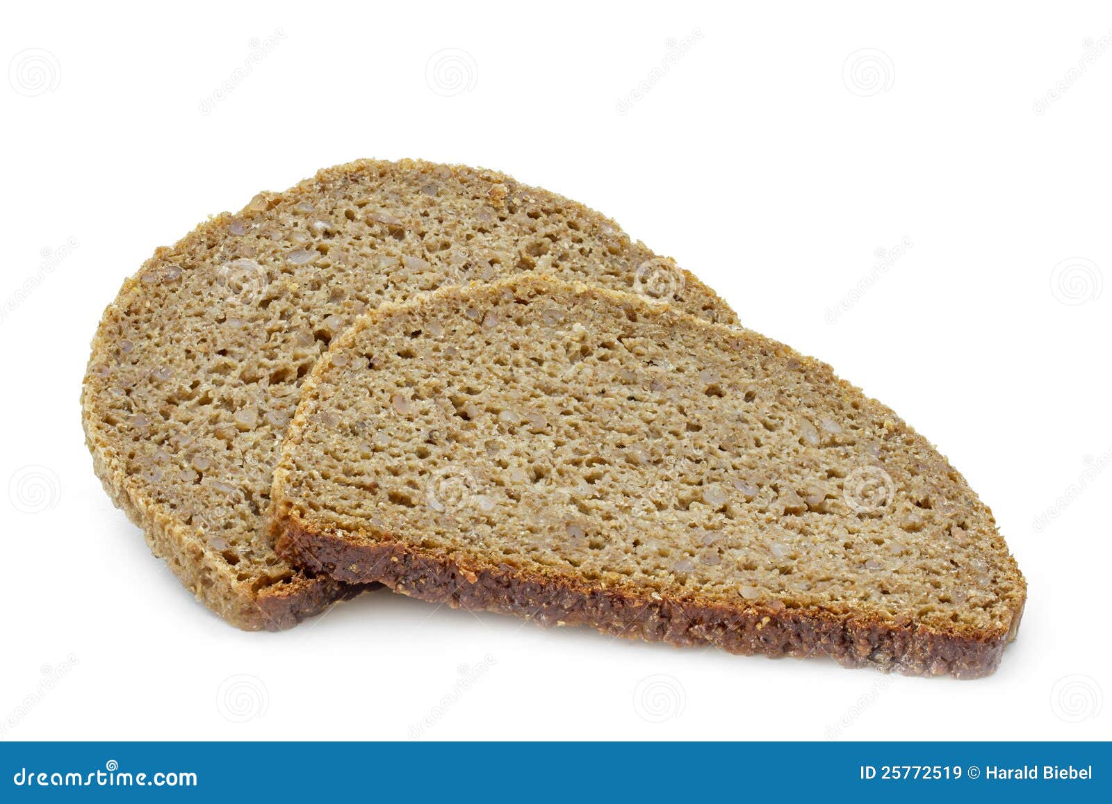 Two Slices of Fresh Rye Bread Stock Image - Image of bread, ecology ...