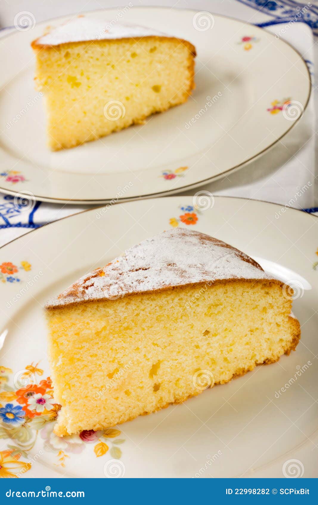 Two slices of lemon cake. stock photo. Image of lemon - 22998282